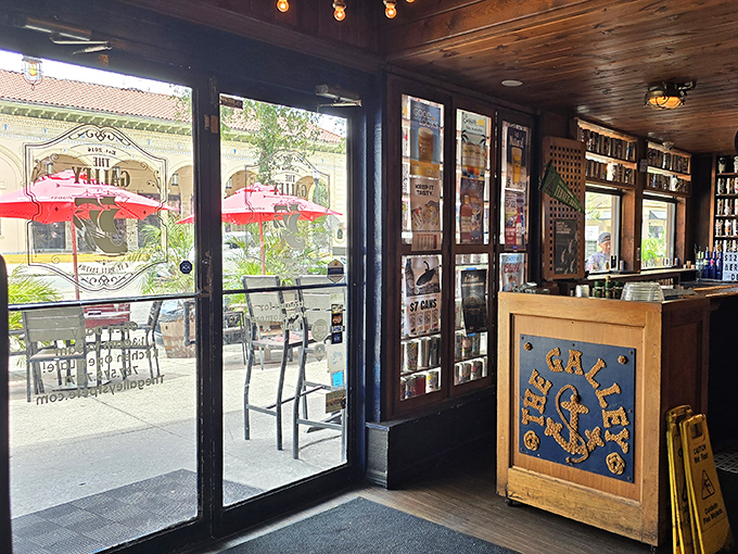 The entrance beckons with promises of nautical-themed comfort and the unmistakable energy of a beloved local institution.