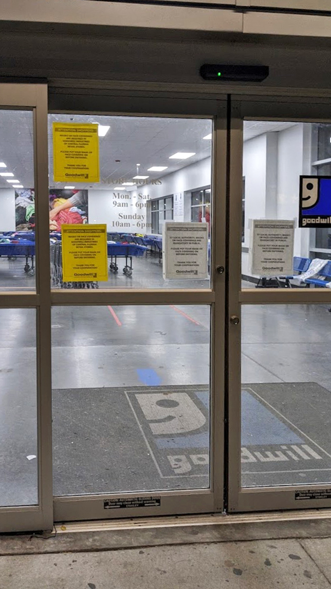 The gateway to thrift paradise. That entrance has seen everything from casual browsers to professional pickers seeking their next big score.