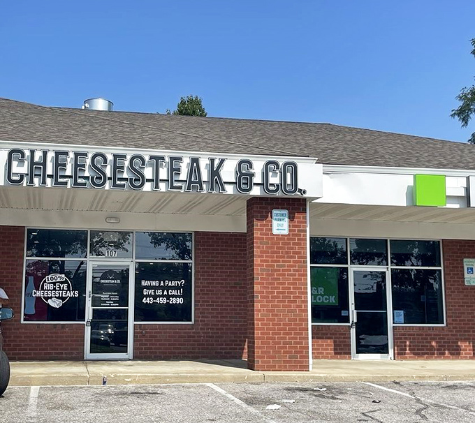 The exterior view&mdash;a beacon of hope for the hungry. That sign isn't just a name; it's a promise of deliciousness within.