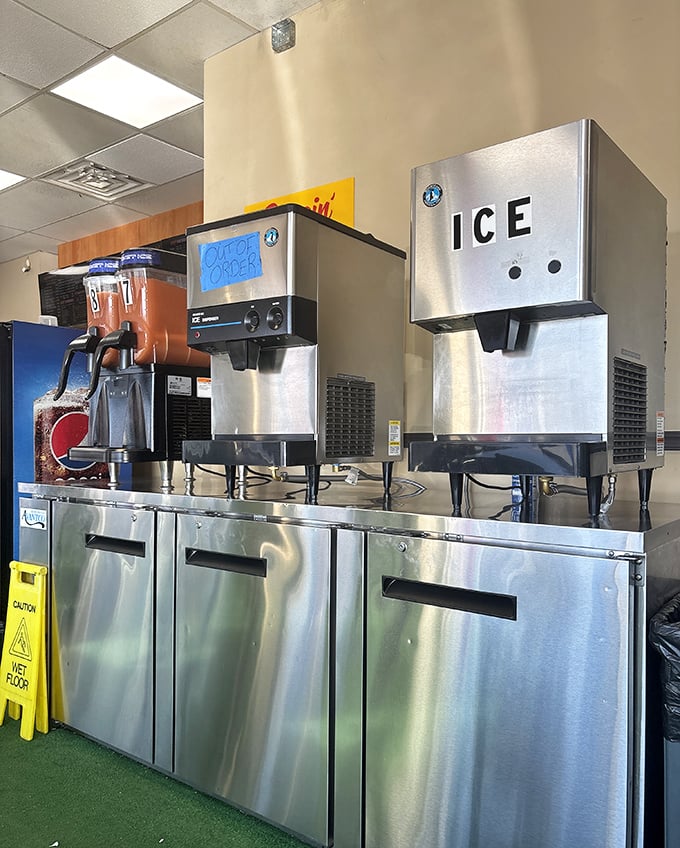 Professional equipment humming away, ensuring every piece of chicken reaches that perfect crispy-yet-juicy sweet spot consistently.