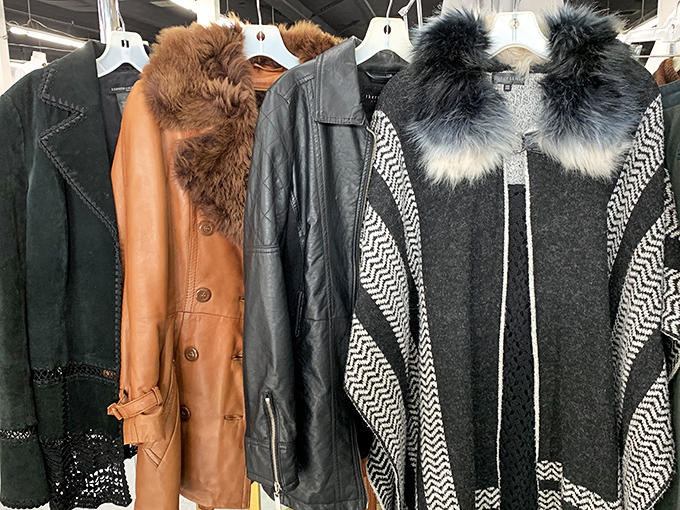 Leather and fur-trimmed jackets that whisper, "Yes, I could have been in a music video from any decade since the 70s."