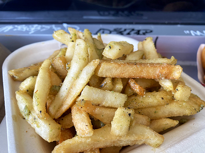These aren't just fries&mdash;they're garlic-kissed potato wands that make you wonder why you'd ever eat them any other way.