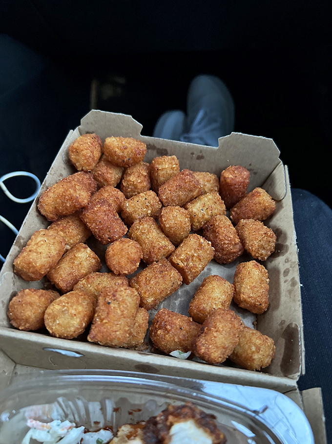 Crispy tots that make you question why you ever grew up. Some childhood pleasures are worth revisiting, especially when they're this perfectly golden.