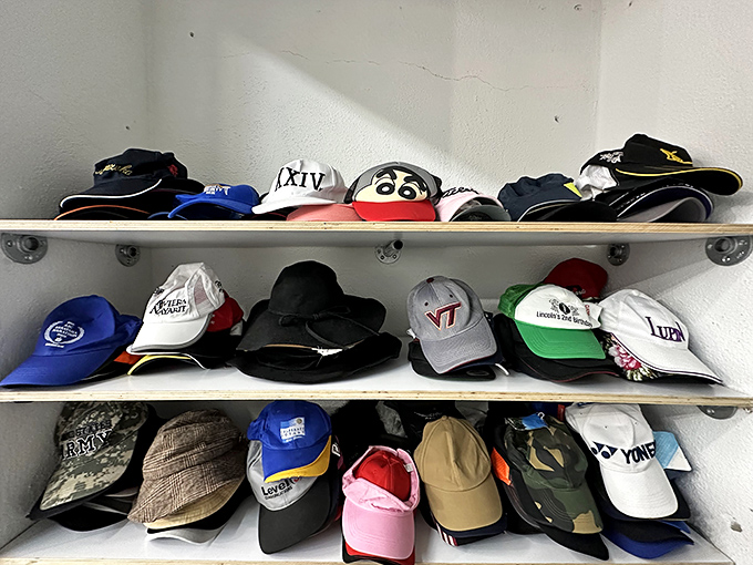 A hat collection that spans decades and personalities &ndash; from fishing enthusiast to aspiring cowboy to corporate golf retreat survivor.