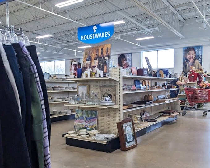 The housewares section is where forgotten kitchen treasures come for their second chance&mdash;one person's decluttered cabinet becomes another's eureka moment. 