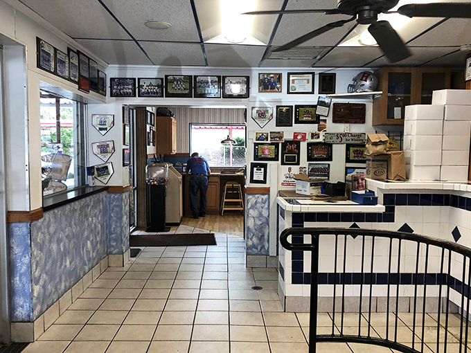 Sports memorabilia and local photos line the walls &ndash; a visual history of the community that's grown up loving this Hendersonville institution.