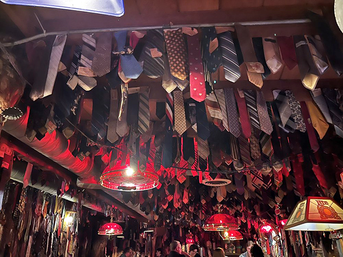 Rustic decor that whispers "authentic steakhouse" without shouting "tourist trap" &ndash; perfectly balanced charm.