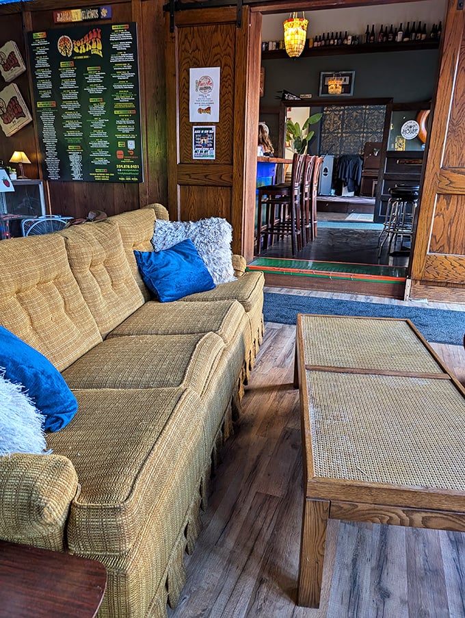 The artistic vision continues throughout, creating an atmosphere where food and art dance together in perfect harmony.