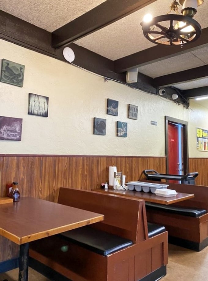 Simple booths where barbecue memories are made. Those wooden walls have absorbed decades of sauce-inspired happiness and satisfied sighs.