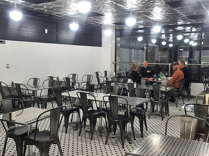 The dining room waits for its next wave of cheesesteak enthusiasts, a temple of simplicity where the food remains the undisputed star.
