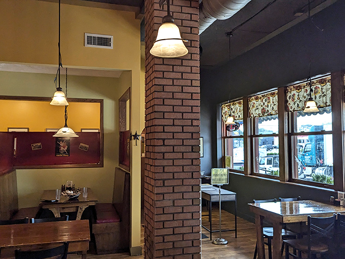 The architectural details aren't just structural&mdash;they're conversation starters between bites of Mediterranean magic.