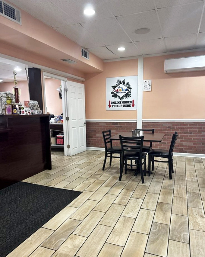 Simple surroundings that let the food be the star. This dining room isn't putting on airs &ndash; it's saving all the drama for your taste buds.
