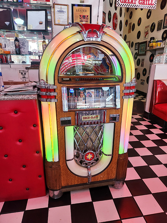 This isn't just a jukebox &ndash; it's a time machine with buttons. Drop a quarter and suddenly you're dancing with your first crush.