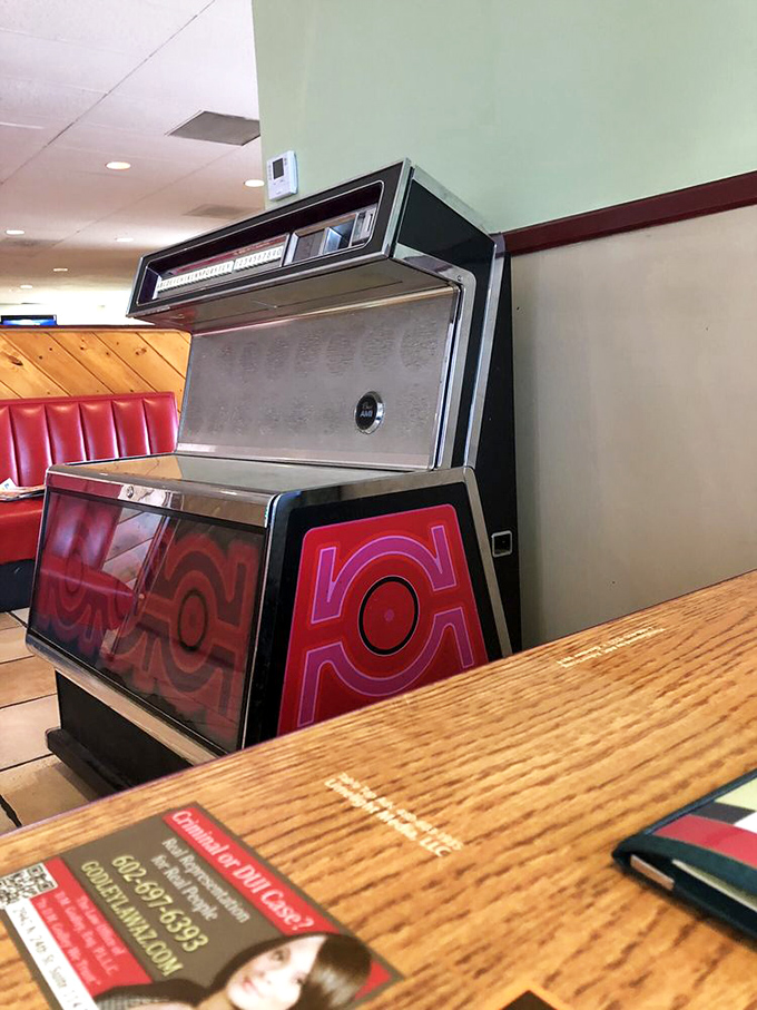 The jukebox&mdash;a time machine disguised as a music box, ready to transport you to simpler times with the press of a button.