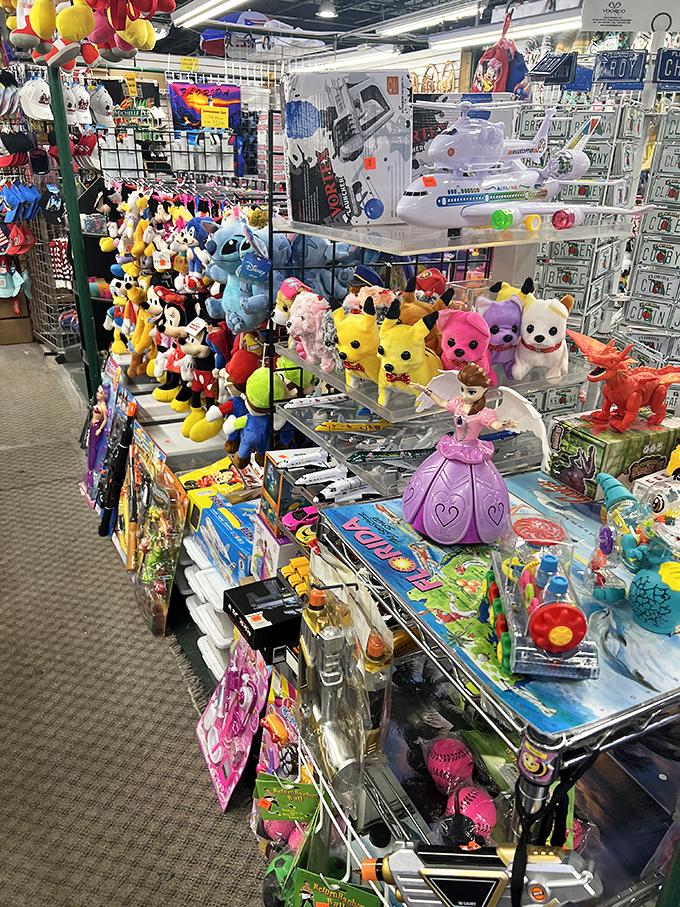 Toy wonderland where plush characters and plastic playthings compete for attention. Grandparents beware&mdash;you won't be leaving empty-handed if shopping with little ones. 