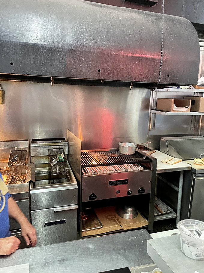 The kitchen's sacred space where beef magic happens. No molecular gastronomy here&mdash;just time-honored techniques and well-seasoned equipment. 