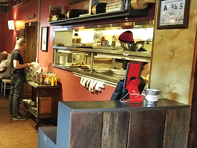 Where the magic happens&mdash;the kitchen pass reveals the orchestrated chaos that transforms simple ingredients into morning masterpieces.