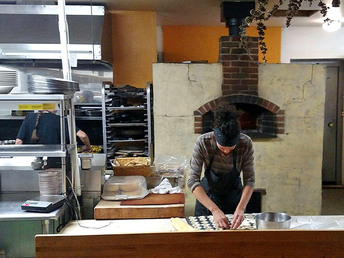 Where the magic happens&mdash;a glimpse into the kitchen where that famous carrot cake transforms from ingredients to legend.