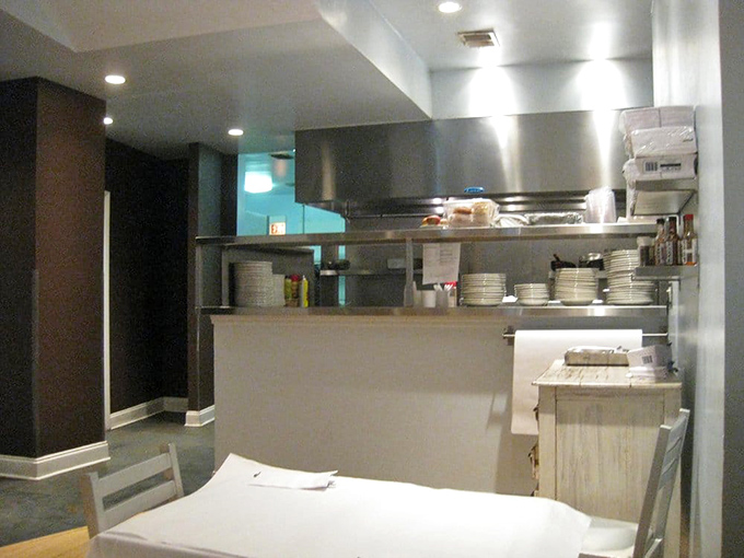 The kitchen&mdash;where breakfast dreams are born and pancake prayers are answered. Stainless steel never looked so promising.