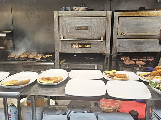 Where the magic happens isn't hidden behind closed doors. Those steaks aren't just cooking&mdash;they're auditioning for the role of "best meal you've had this year."