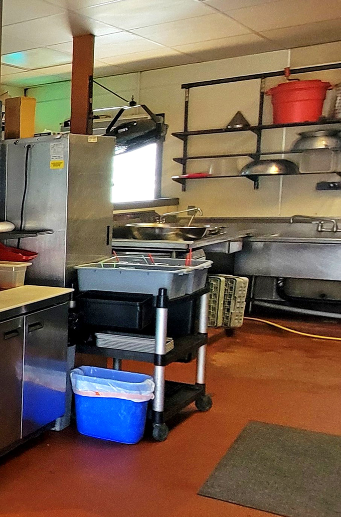 No fancy kitchen theatrics here&mdash;just the honest tools of the trade. Great barbecue doesn't need marble countertops to work its magic.