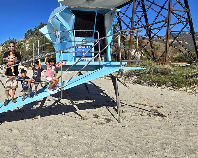 Not your average lifeguard tower&mdash;this retro-blue lookout has witnessed more romantic beach walks and family memories than a Hallmark movie marathon.