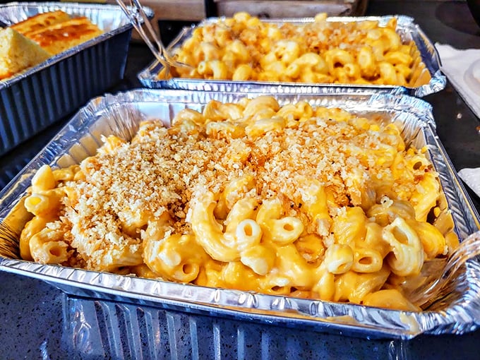 Mac and cheese so gloriously golden and creamy, it deserves its own Instagram account and possibly a small cult following.