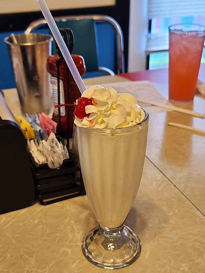 A thick malted milkshake that's so rich and creamy, it practically demands its own moment of silence.