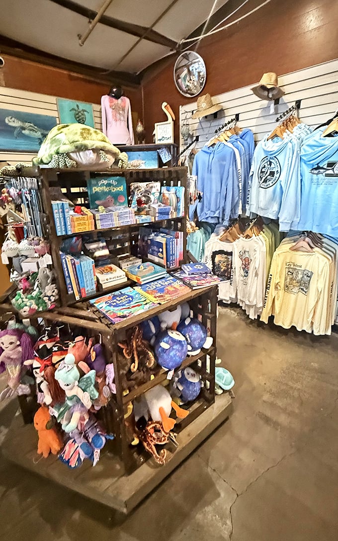 Take home a piece of paradise with merchandise that lets you remember this waterfront treasure.