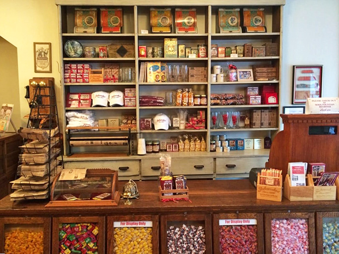 The gift shop offers edible souvenirs and nostalgic treasures &ndash; because sometimes you need to take a little bit of yesterday home with you.