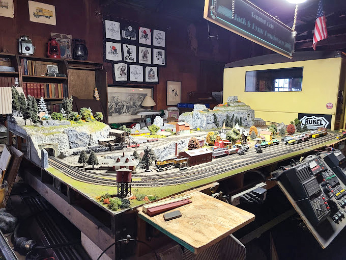 A miniature world within the castle walls! This elaborate model train setup proves creativity knows no scale at Rubel Castle.