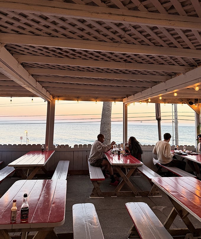 Sunset dining with the Pacific as your dinner companion. Some views can't be priced on a menu but come complimentary with your meal.