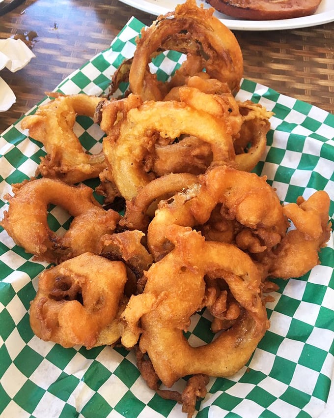 These aren't just onion rings &ndash; they're golden halos of crispy, battered perfection that make you question your loyalty to french fries.