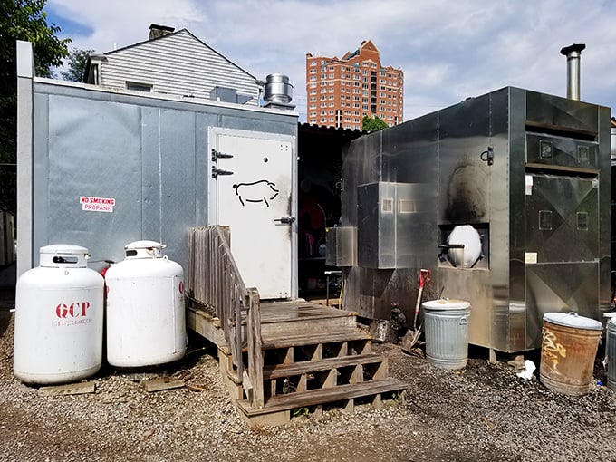 The barbecue equivalent of mission control. Where smoke meets science, and propane tanks stand guard like sentinels of flavor.