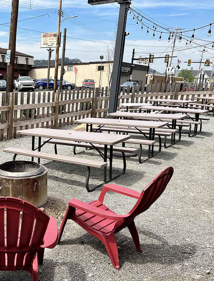 Picnic tables under string lights&mdash;where summer evenings and smoked meats create memories that last through winter's chill.