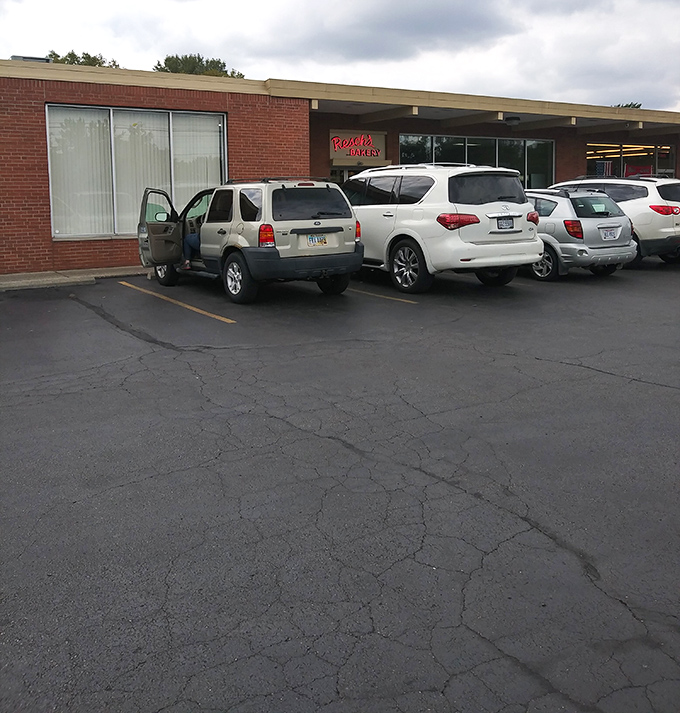 The parking lot &ndash; where cars gather like honeybees, drawn by the sweet promise of what waits inside those brick walls.