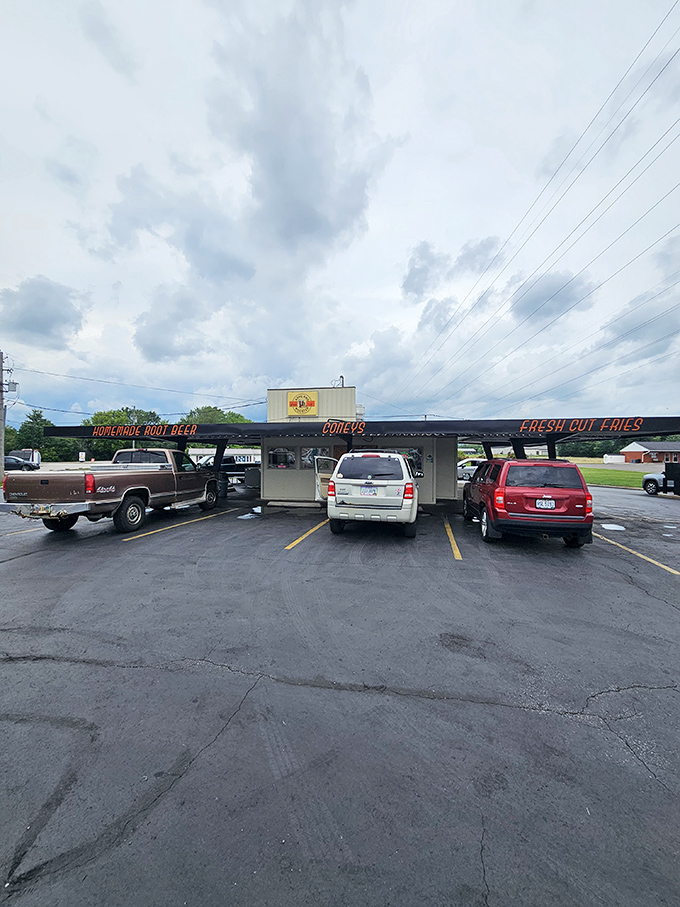 The parking lot&mdash;where Ohio families have been making memories over dashboard dining since before smartphones ruined dinner conversation.
