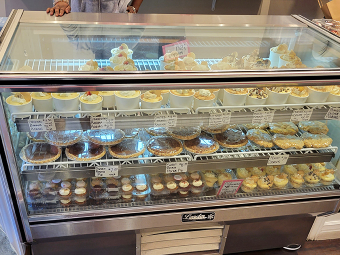 The display case&mdash;a treasure chest of temptation where life's big decisions become "Which one today?" and "How many can I reasonably carry home without looking greedy?"