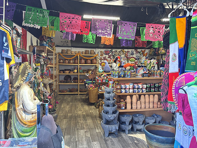 A slice of Mexico in Phoenix! This colorful stall transports you south of the border with pottery, papel picado, and enough vibrant culture to fill a suitcase.