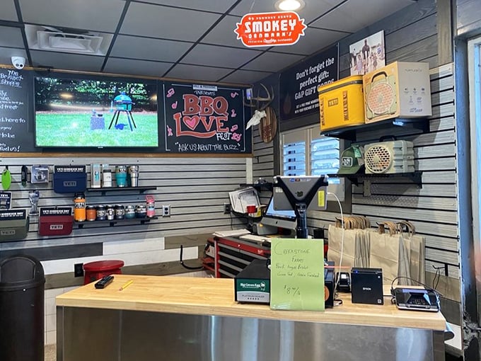 The "BBQ Love" sign says it all &ndash; this isn't just cooking, it's a passion project served with a side of Tampa hospitality.