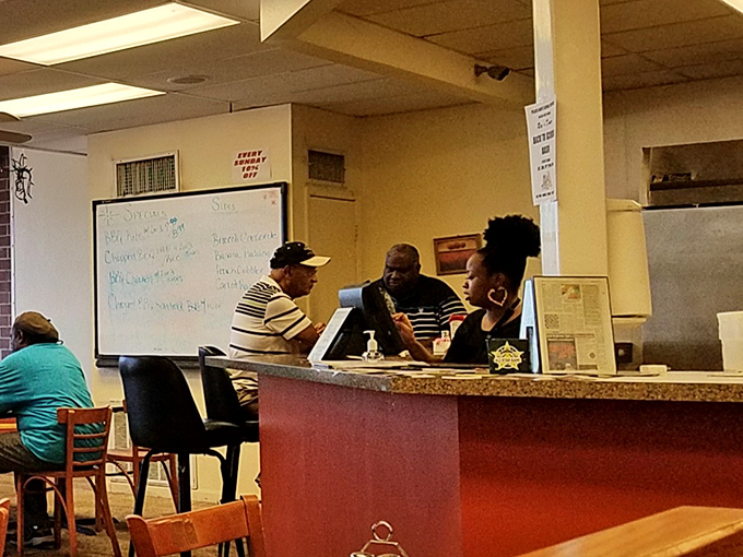 Where regulars and staff exchange the day's news and friendly banter&mdash;the beating heart of any true diner experience.