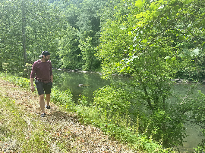 Riverside trails offer moments of tranquility that no spa package can match. The original surround sound was just water over rocks.