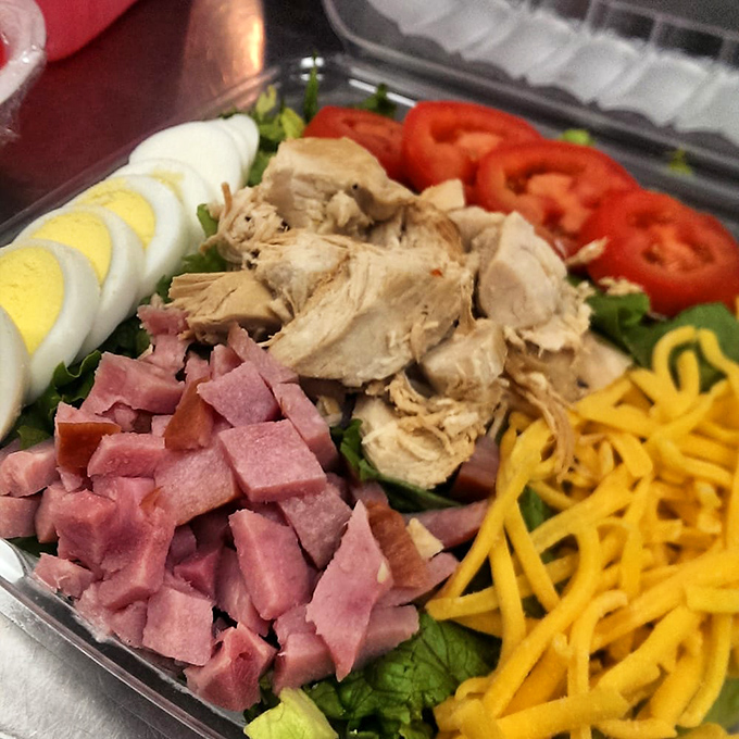 Not all heroes wear capes &ndash; some come in plastic containers. This chef's salad proves Drake's can do fresh and colorful just as well as fried and fabulous.