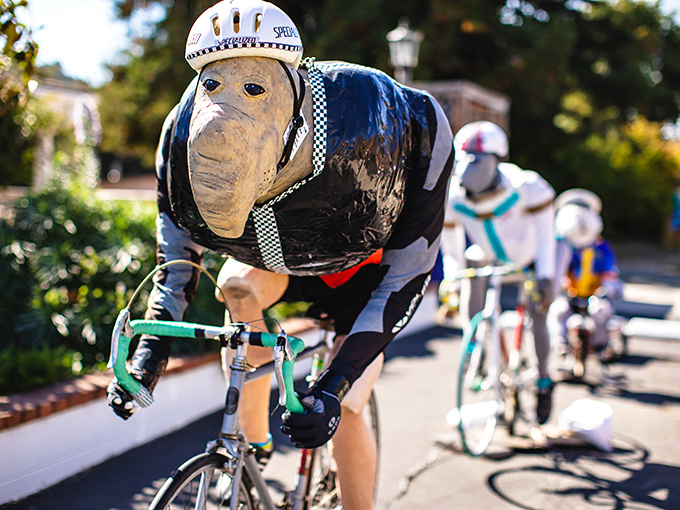 During the Scarecrow Festival, the locals prove that Halloween creativity isn't just for kids&mdash;it's for the young at heart with power tools.