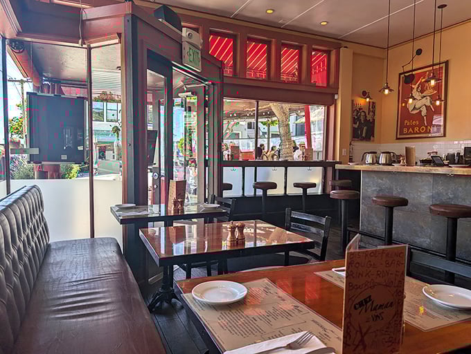 Cozy banquettes and intimate tables create that "our little secret" feeling, even though the secret's been out for years.