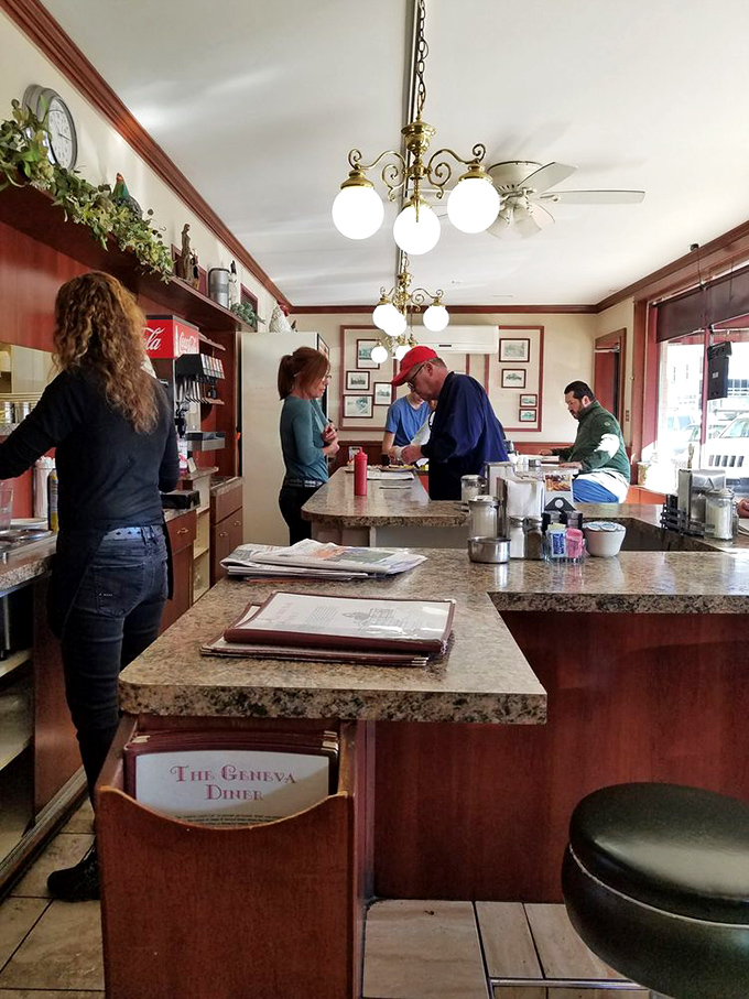 Where breakfast dreams come true. The counter ballet of orders, coffee pours, and friendly conversation has been perfected over countless mornings.