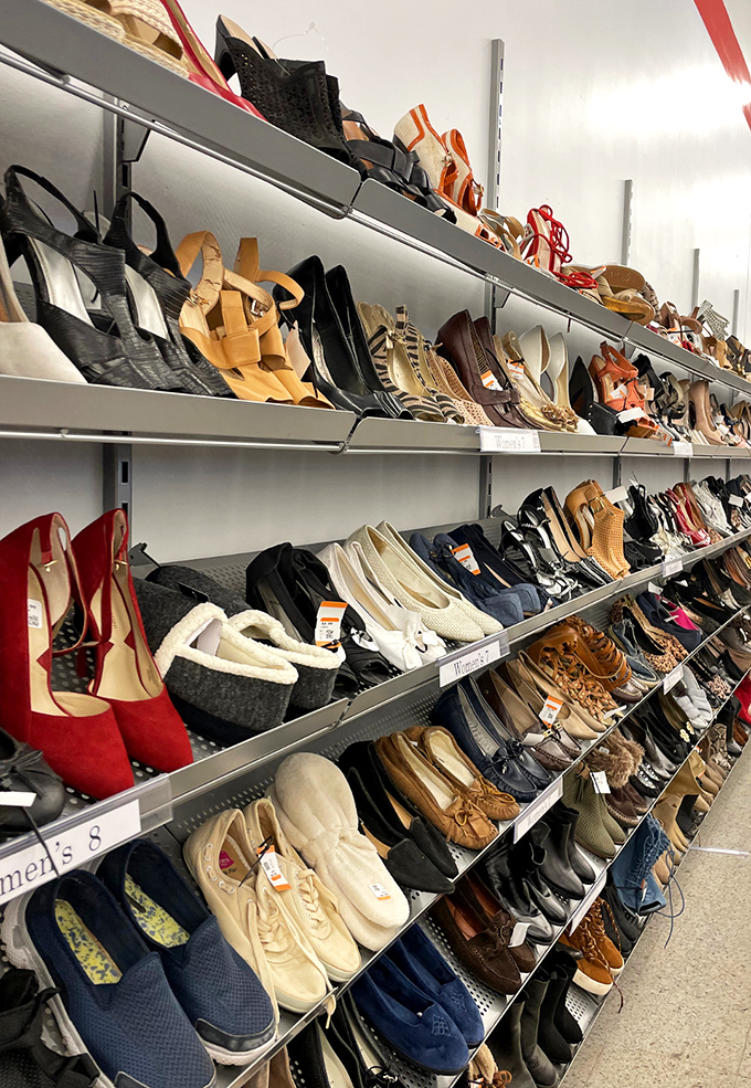 Shoe lovers, rejoice! From barely-worn heels to comfy flats, these shelves prove good style doesn't require emptying your wallet.