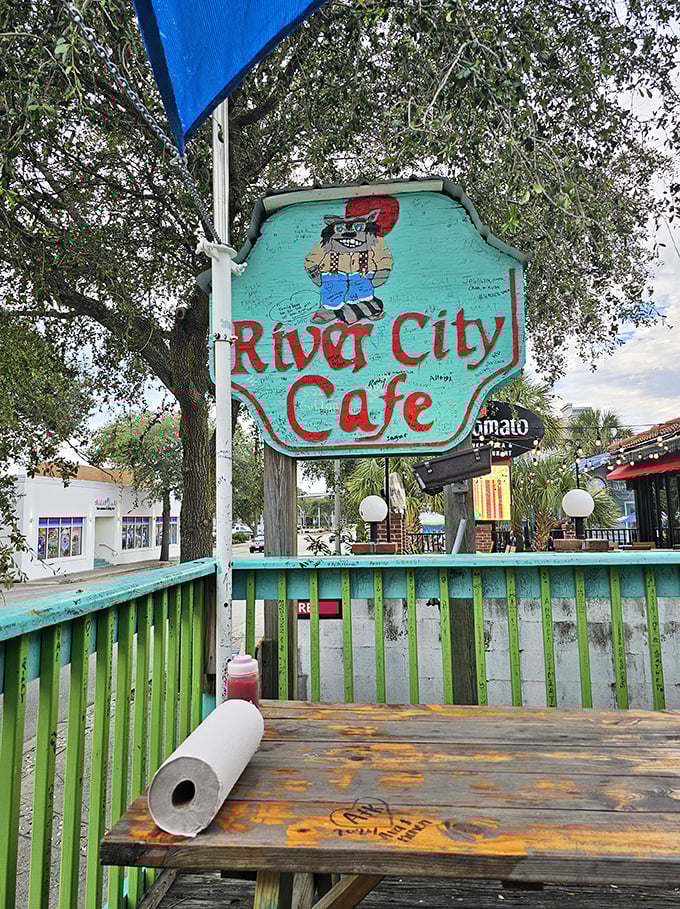 Every sign tells you exactly what you need to know: prepare for burger excellence ahead.