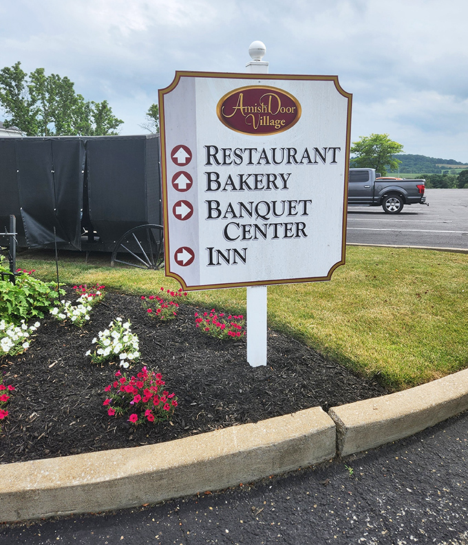 Simple signage marks the entrance to what might just be the state's best-kept culinary secret spot.