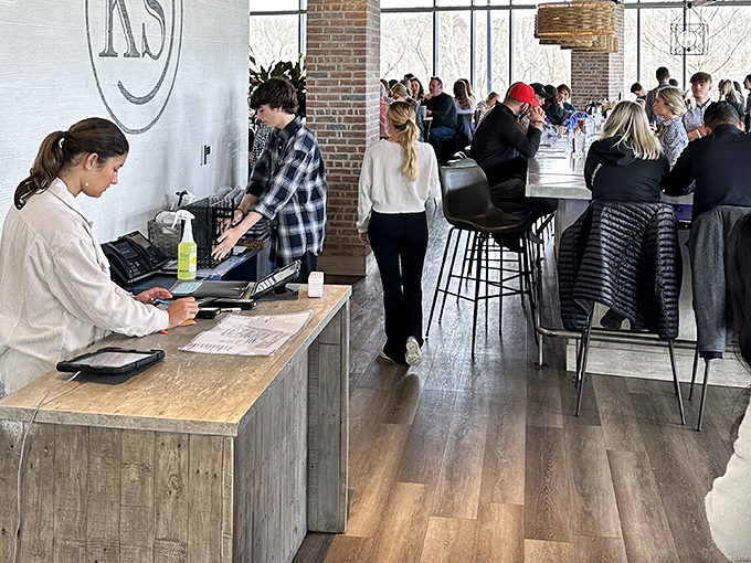 The host stand &ndash; where your culinary adventure begins and friendly faces ensure you'll be back before your leftovers are gone.